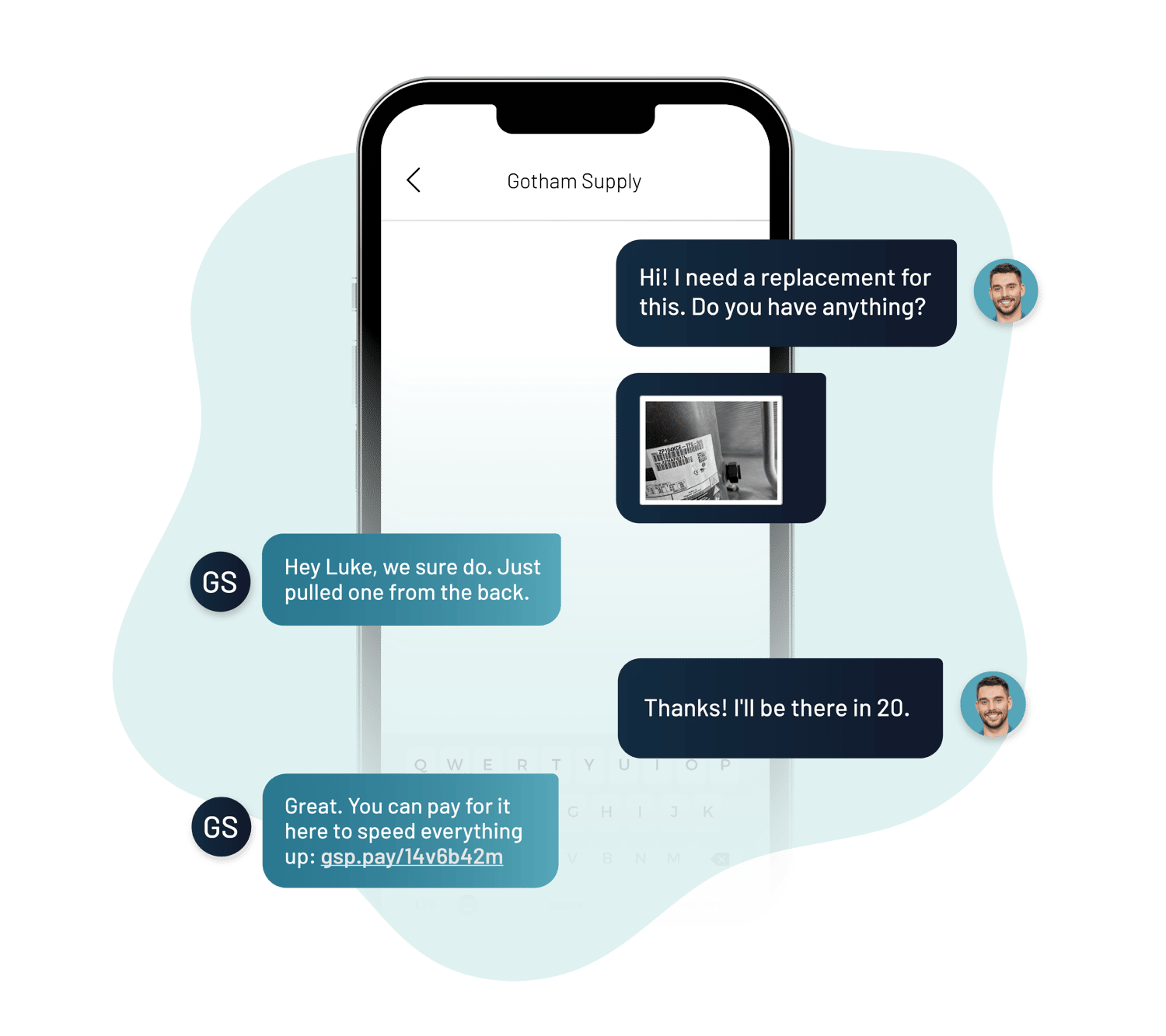 Business Texting | Prokeep Order Engine